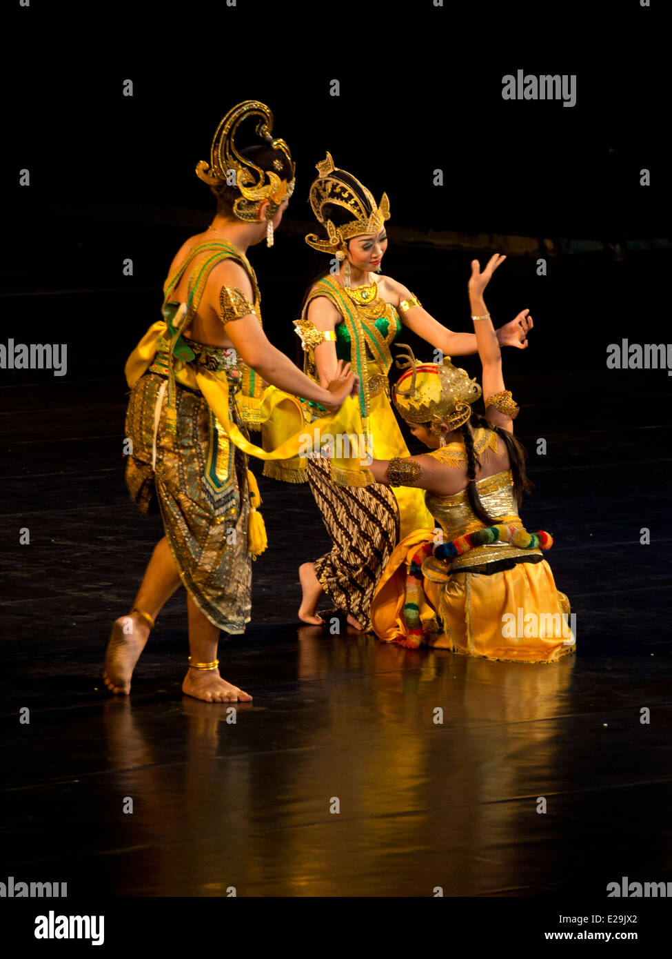 Performance of the classic Ramayana legend at the Prambanan temple in ...
