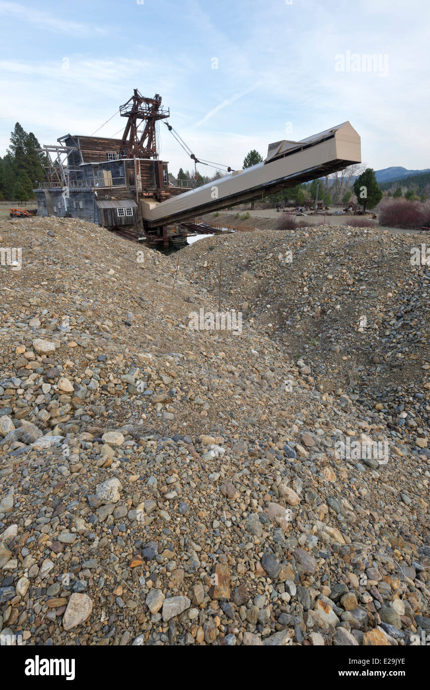 #3 YUBA gold dredge at the Sumpter Valley Dredge State Heritage Area ...