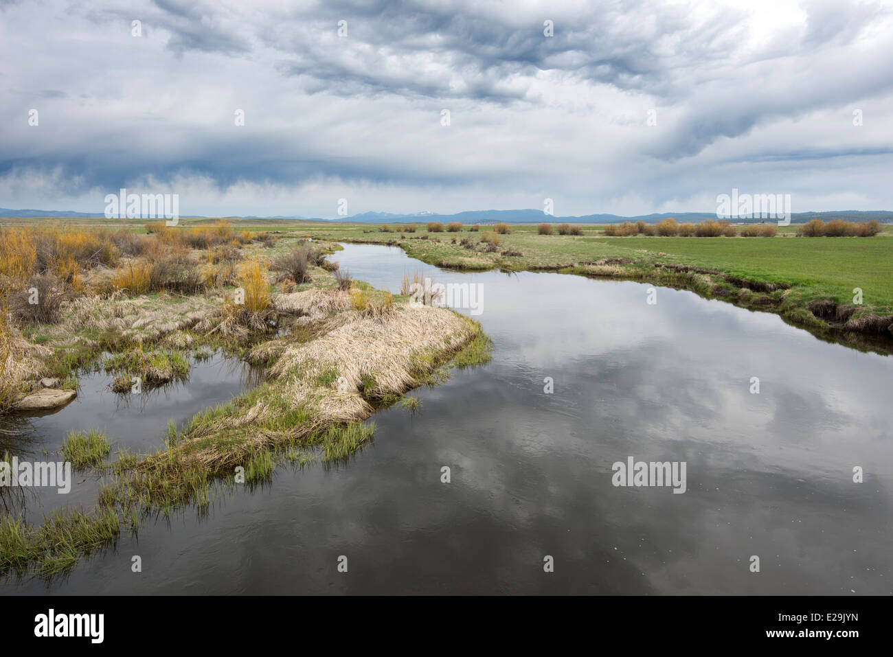 The Silvies River in Eastern Oregon Stock Photo - Alamy