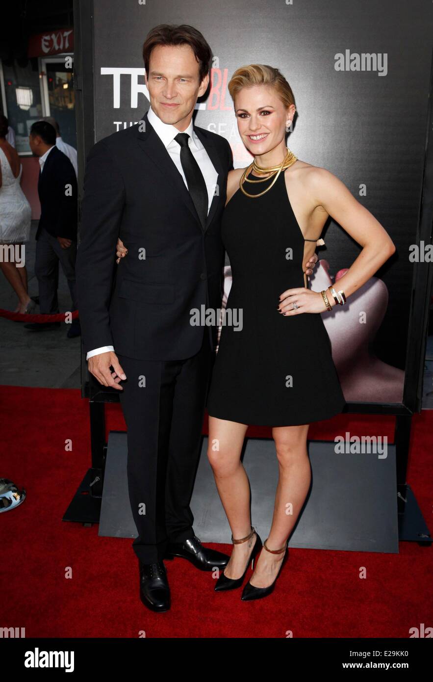Los Angeles, CA, USA. 17th June, 2014. Stephen Moyer, Anna Paquin at ...
