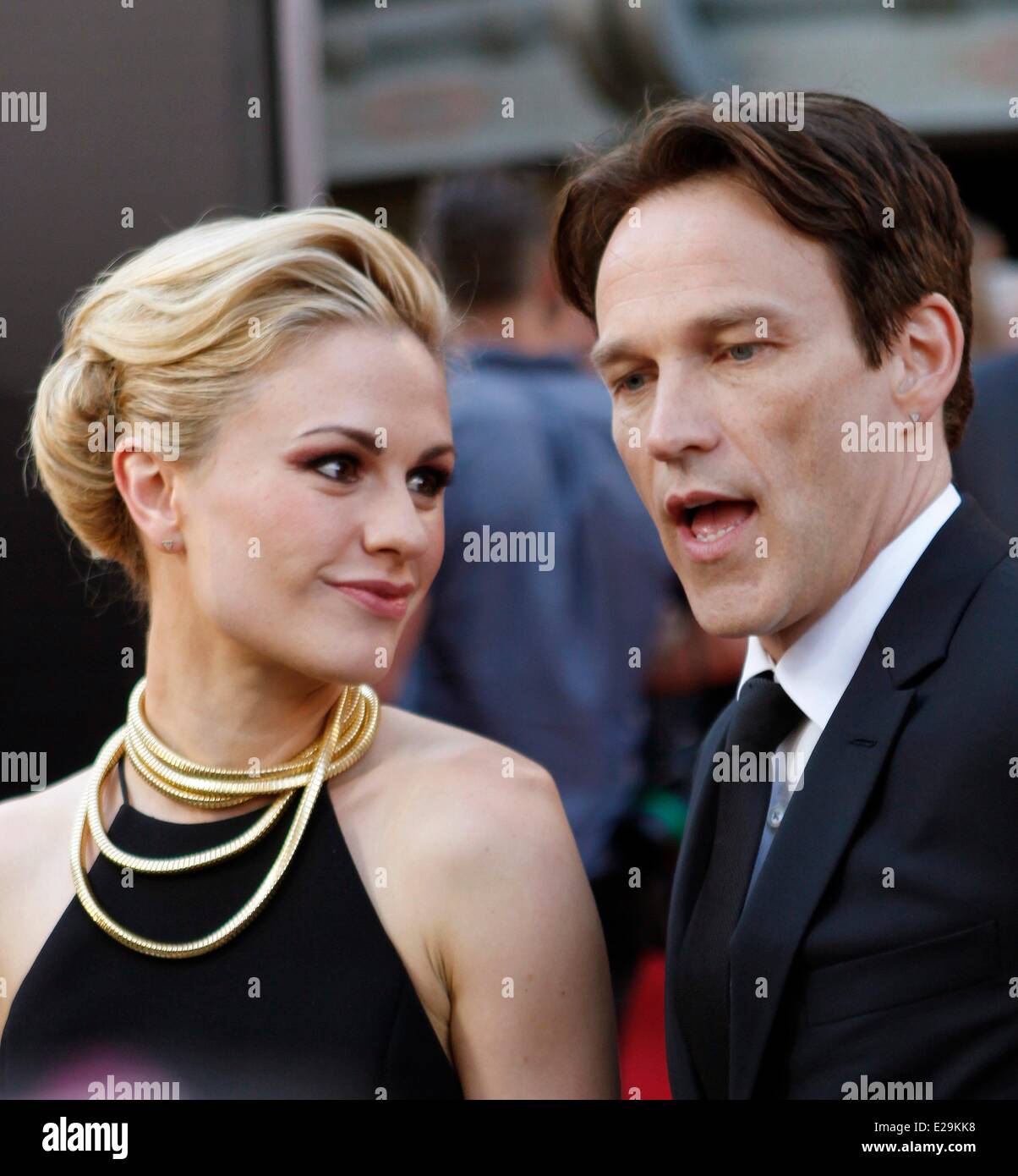 Los Angeles, CA, USA. 17th June, 2014. Anna Paquin, Stephen Moyer at ...