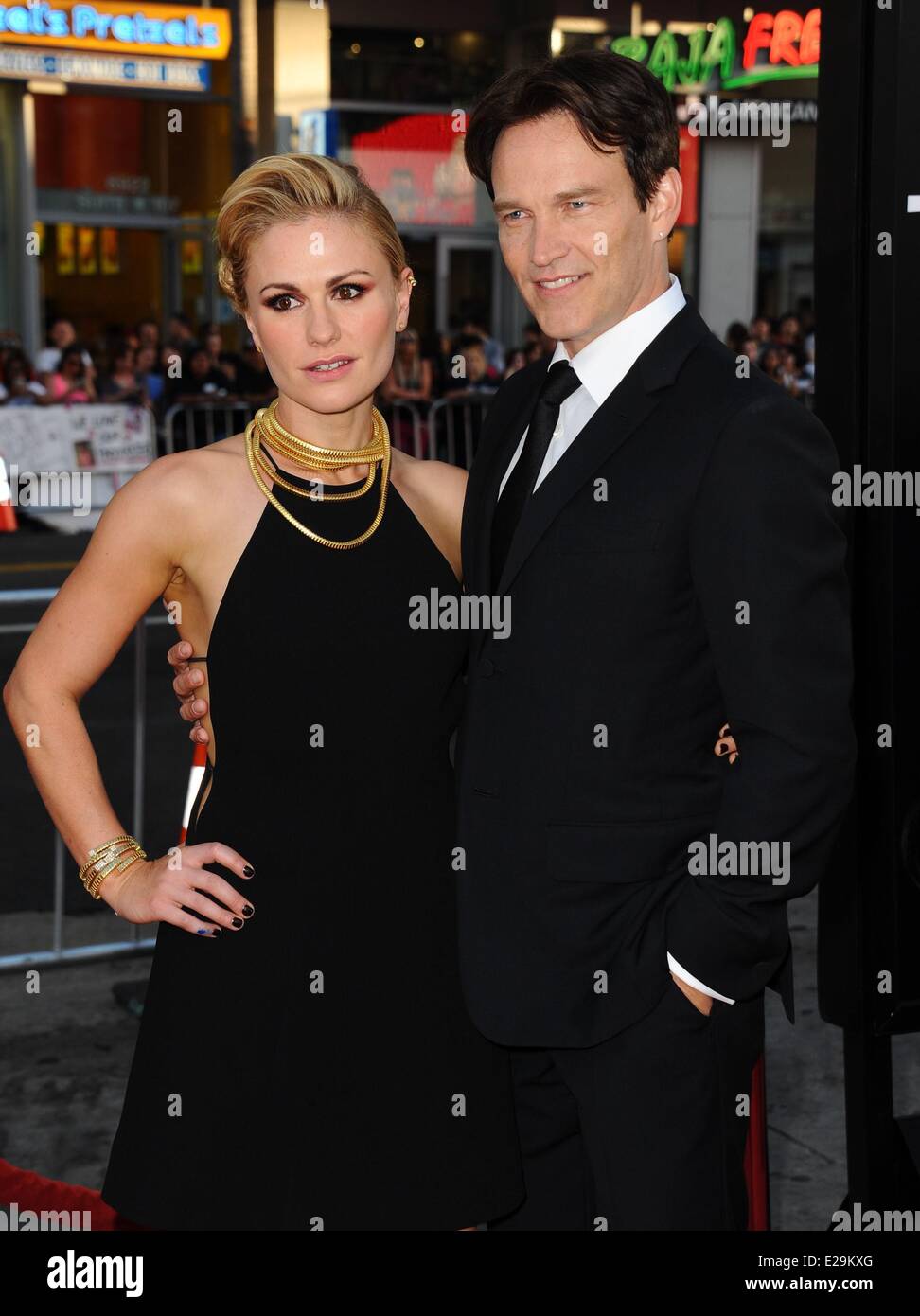 Los Angeles, CA, USA. 17th June, 2014. Anna Paquin, Stephan Moyer at ...