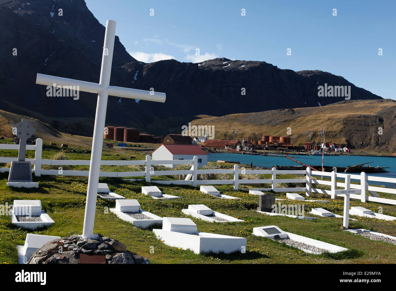 Antarctica, cruise on Boreal ship, South Georgia Island, Grytviken ...