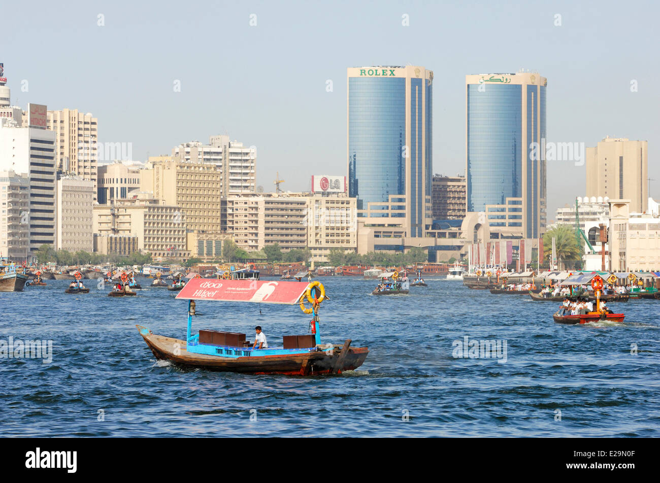 United Arab Emirates, Dubai emirate, Dubai, an abra, traditional ...