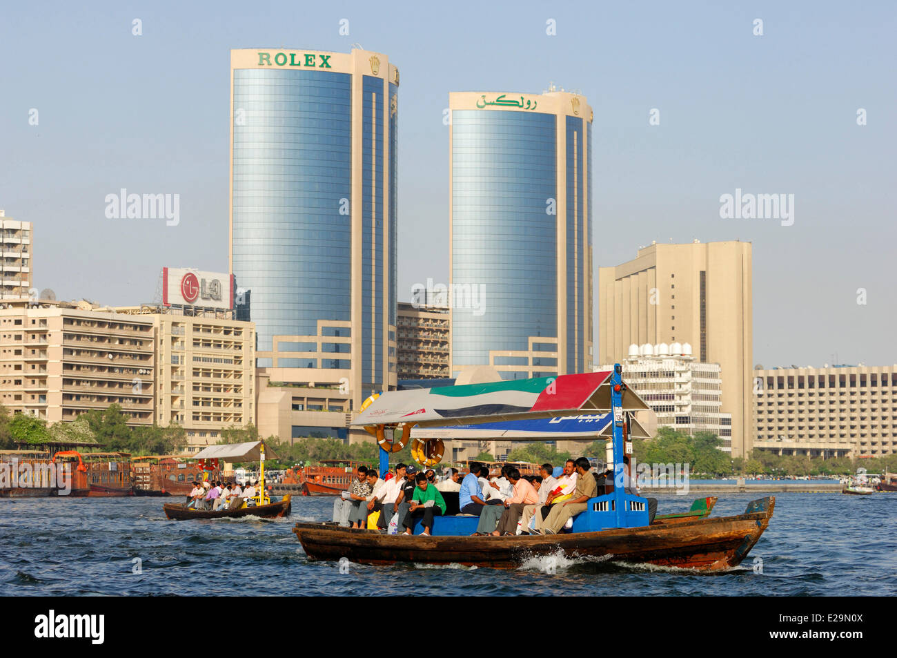 United Arab Emirates, Dubai emirate, Dubai, an abra, traditional ...