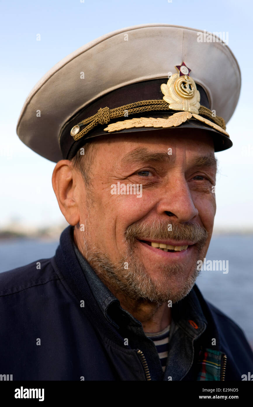 Russia, Saint Petersburg, listed as World Heritage by UNESCO, captain ...