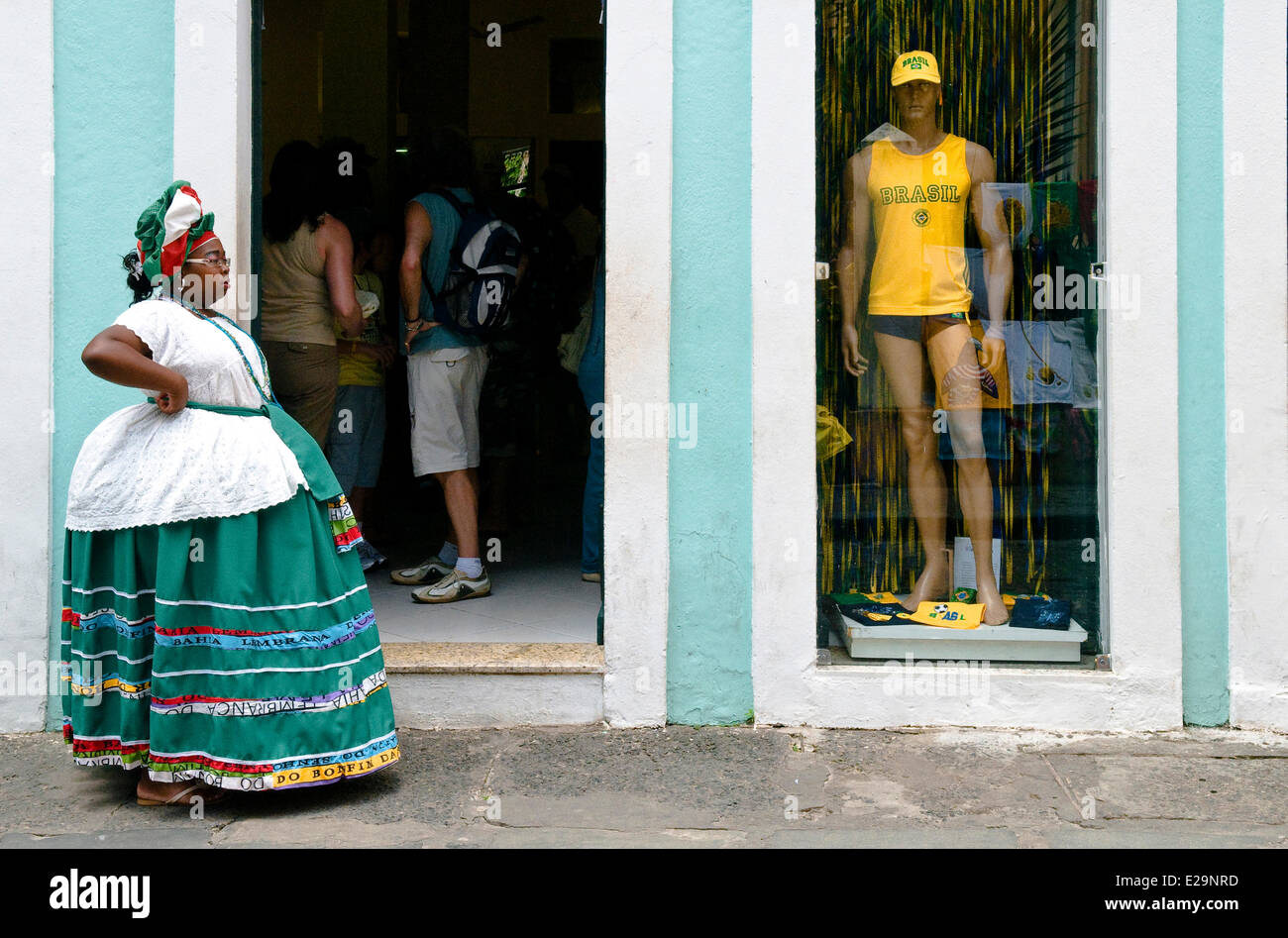 Brazil, Bahia state, Salvador de Bahia, historical center listed as World Heritage by UNESCO ...