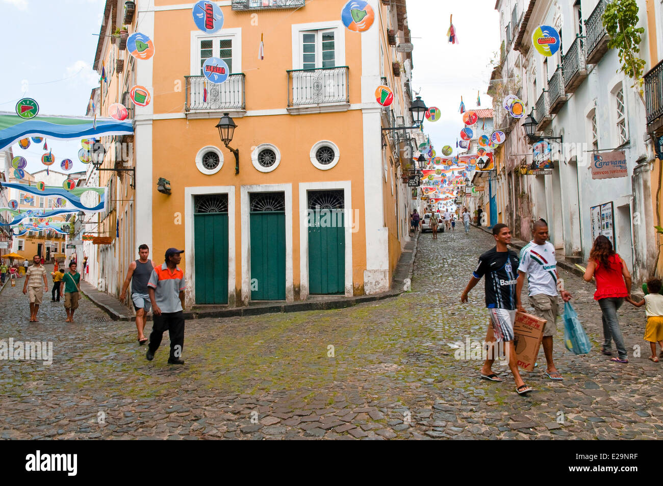 Brazil, Bahia state, Salvador de Bahia, historical center listed as World Heritage by UNESCO ...