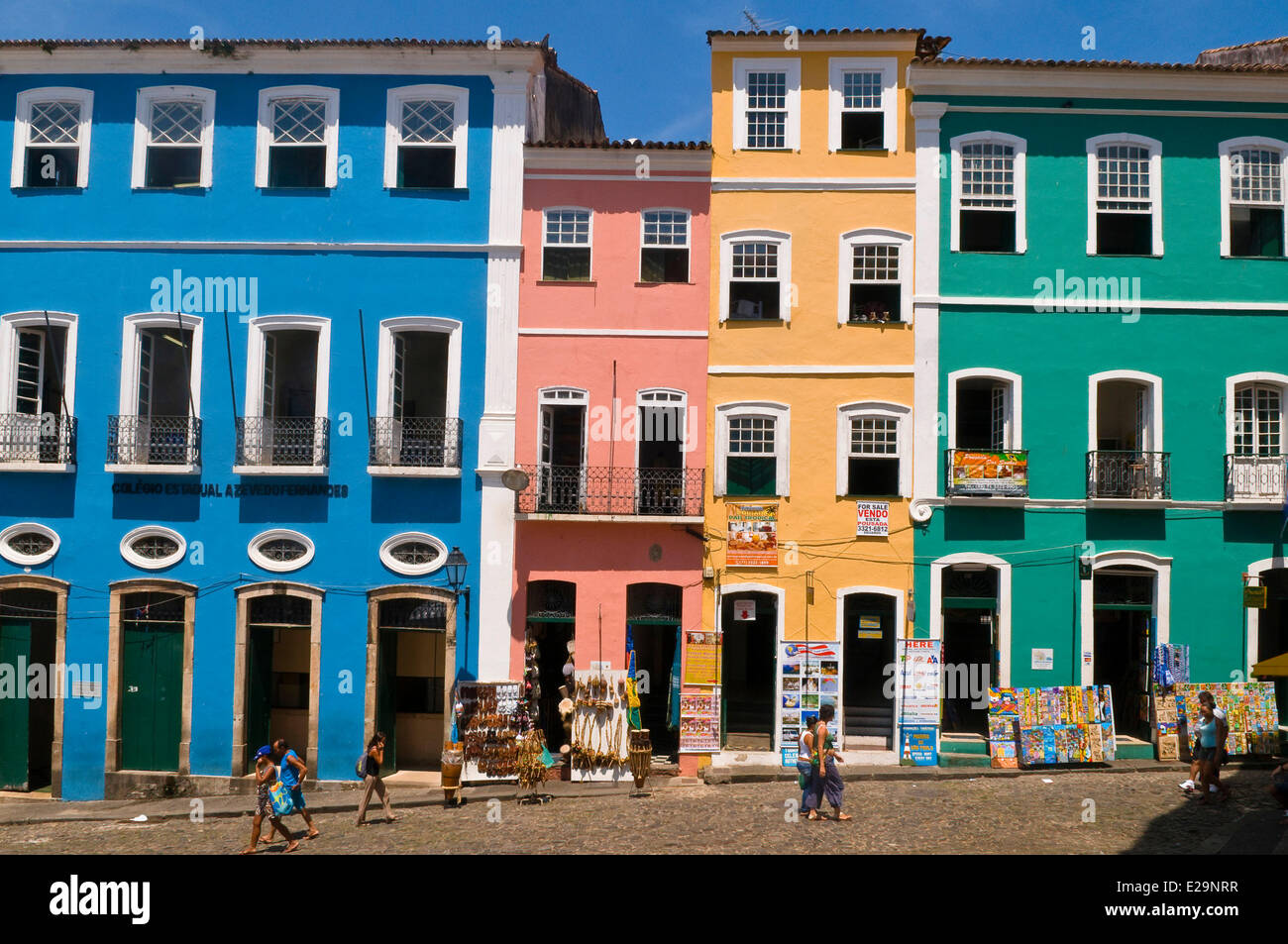 Brazil, Bahia state, Salvador de Bahia, historical center listed as World Heritage by UNESCO ...