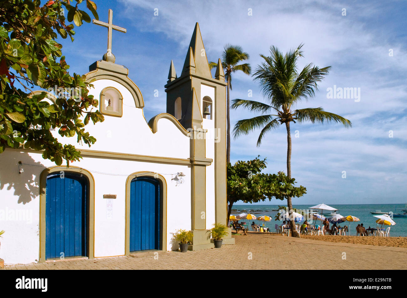 Brazil, Bahia state, Praia do Forte, resort station oceanfront Atlantic ...