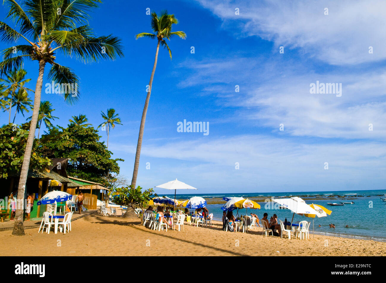 Brazil, Bahia state, Praia do Forte, resort station oceanfront Atlantic ...