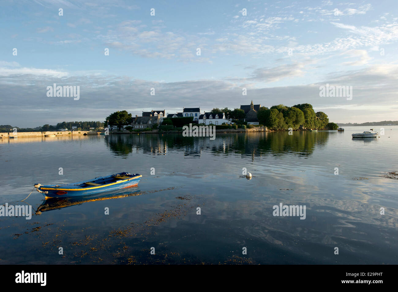 France, Morbihan, Etel River, ile de Saint Cado (Saint Cado's Island ...