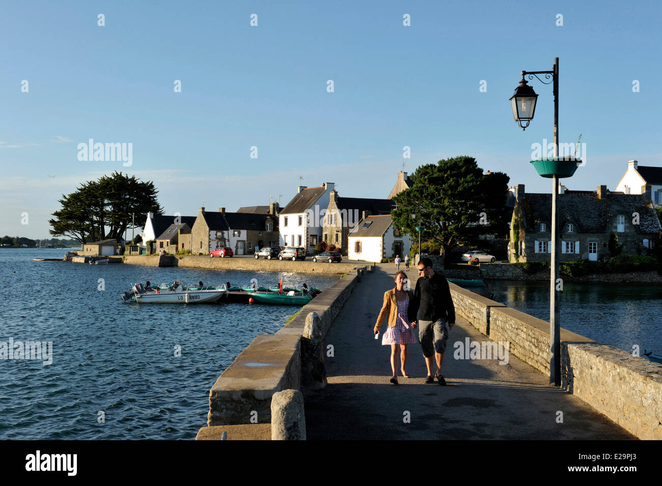 France, Morbihan, Etel River, ile de Saint Cado (Saint Cado's Island ...