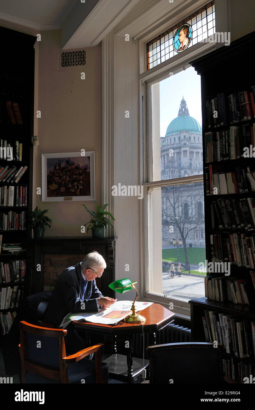 United Kingdom, Northern Ireland, Belfast, Linen Hall Library Stock ...