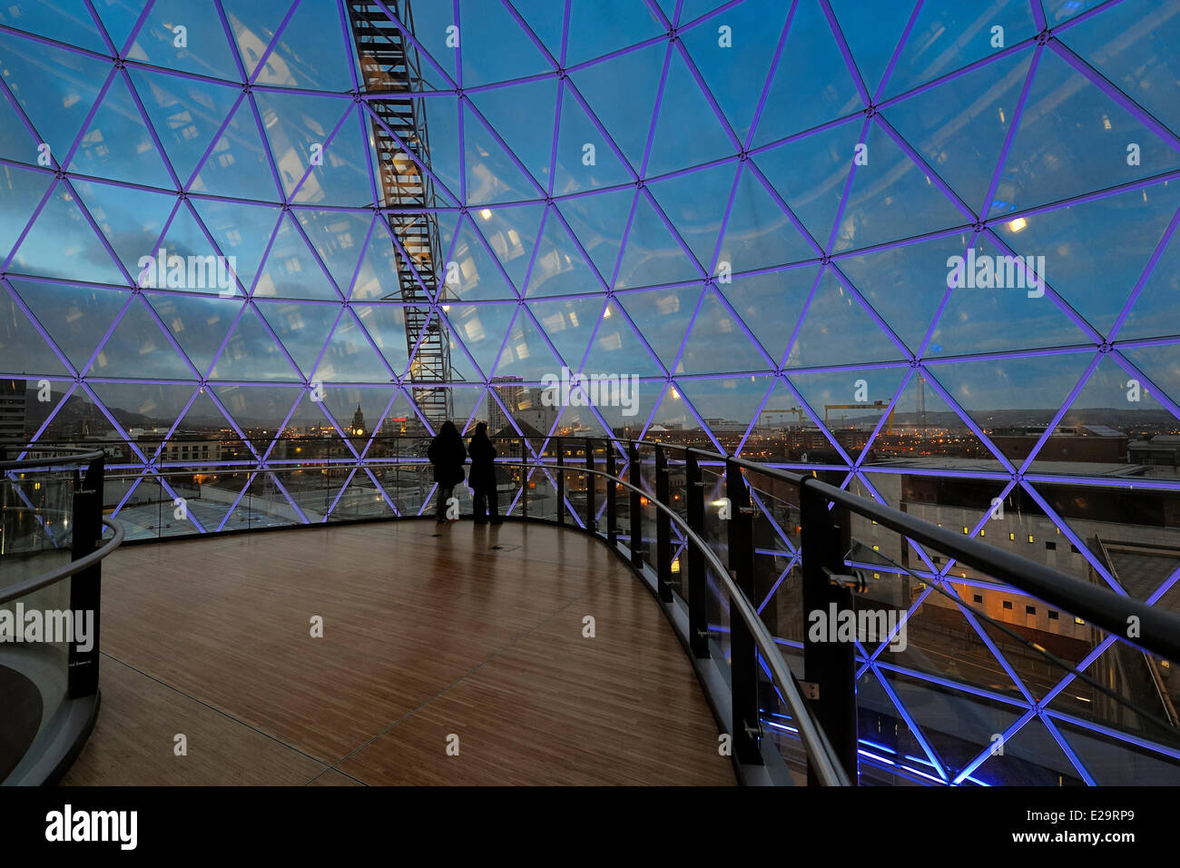 United Kingdom, Northern Ireland, Belfast, the Victoria Square ...