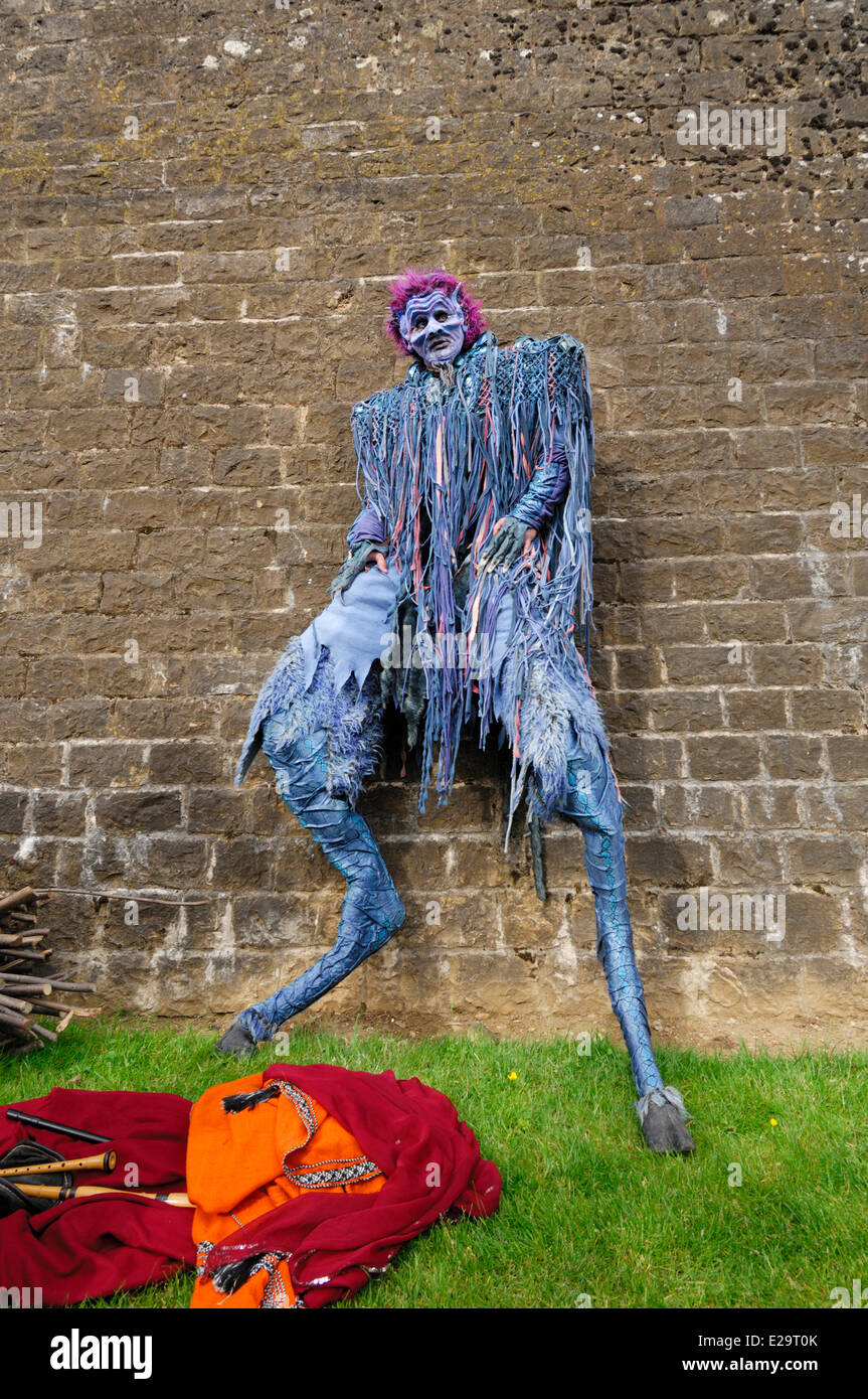 France, Ardennes, Sedan, medieval festival, gargoyle monster Stock ...