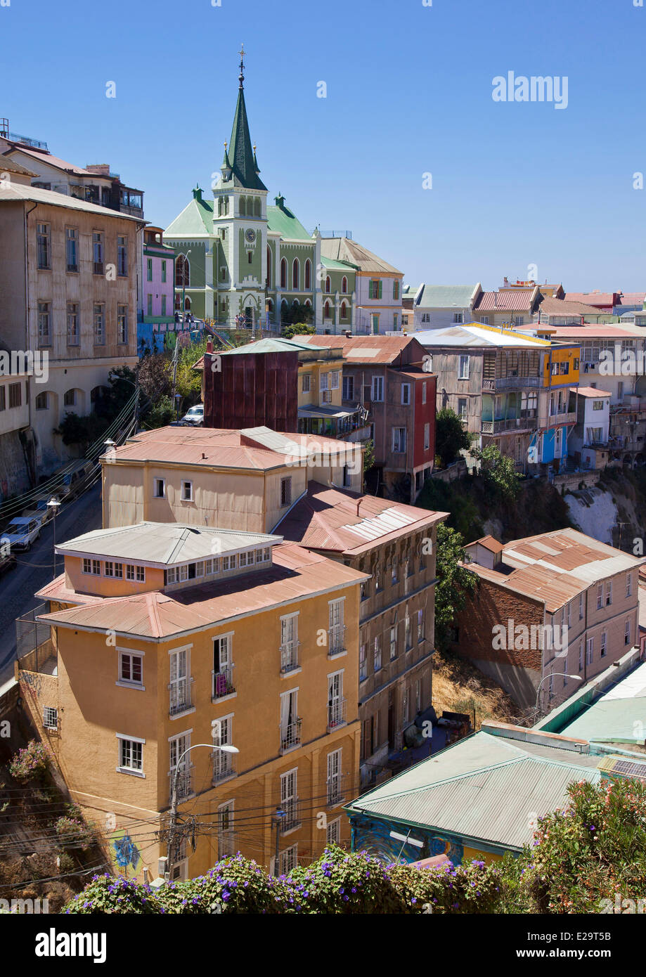 Chile, Valparaiso region, Valparaiso, historical centre listed as World ...