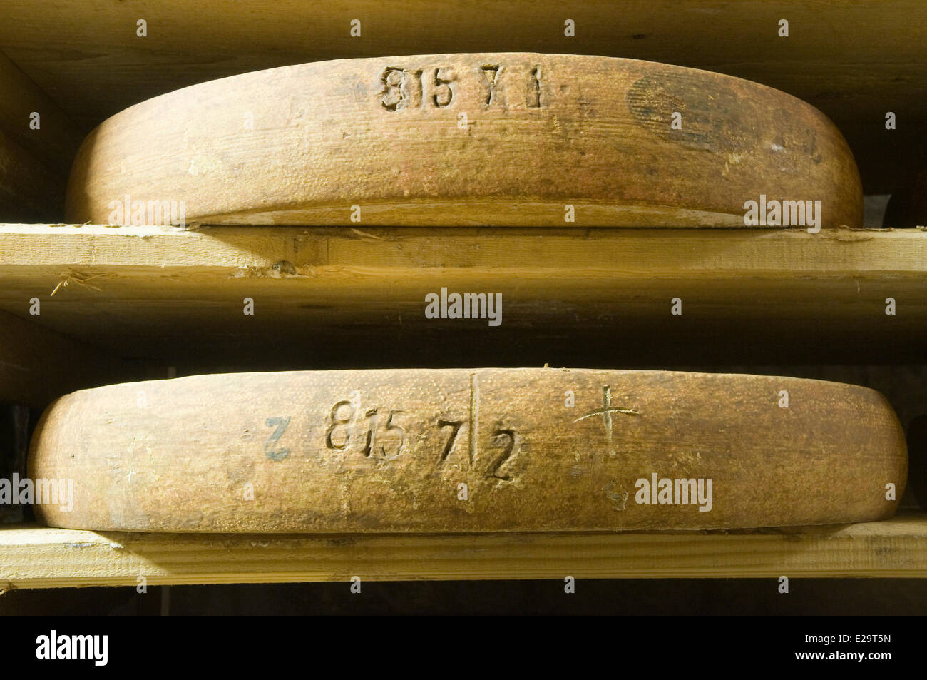 France, Doubs, Saint Antoine, fruiterer of cheese Comte AOC of Fort ...