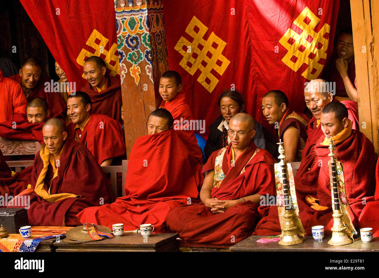 Nepal, Sagarmatha Zone, Solu Khumbu District, Chiwong Monastery, sherpa ...