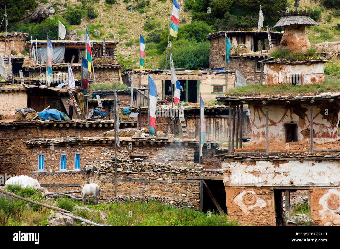 Nepal, Karnali Zone, Dolpo Region, Ringmo, village Stock Photo - Alamy