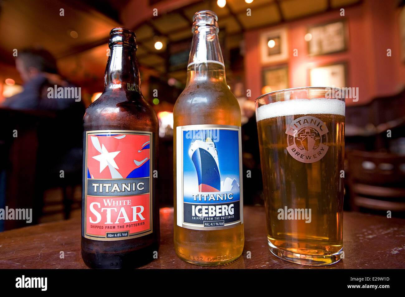 United Kingdom, Northern Ireland, Belfast, Titanic beers have been ...