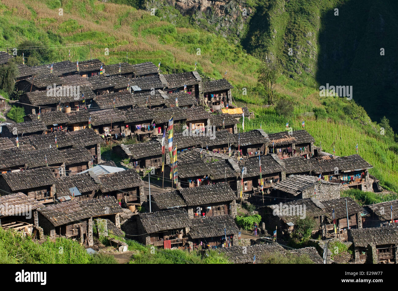 Nepal, Bagmati Zone, Rasuwa District, Trisuli Valley, Gatlang, Tamang ...