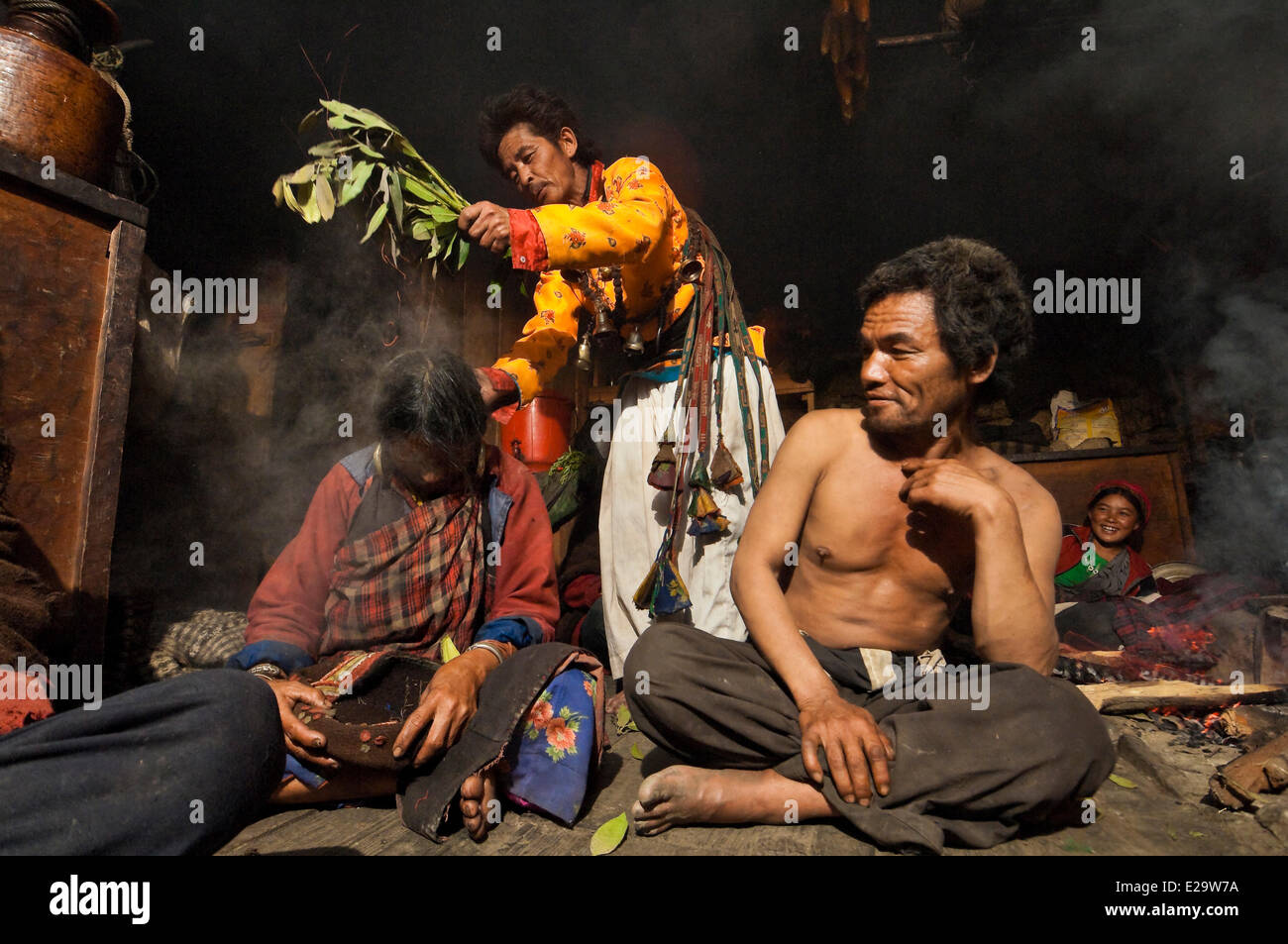 Nepal, Bagmati Zone, Rasuwa District, Trisuli Valley, Gatlang, Tamang ...