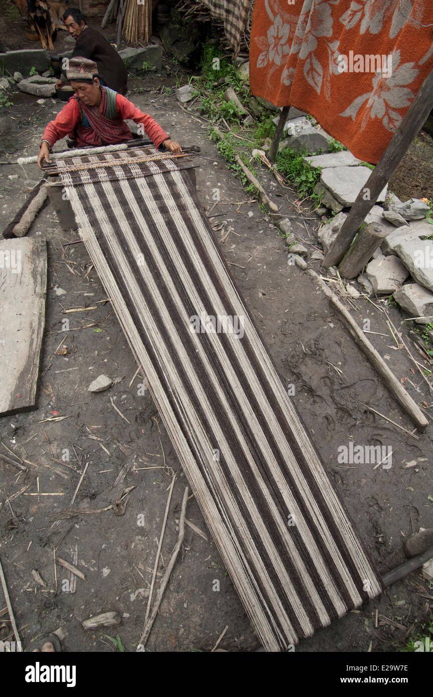 Nepal, Bagmati Zone, Rasuwa District, Trisuli Valley, Gatlang, Tamang ...