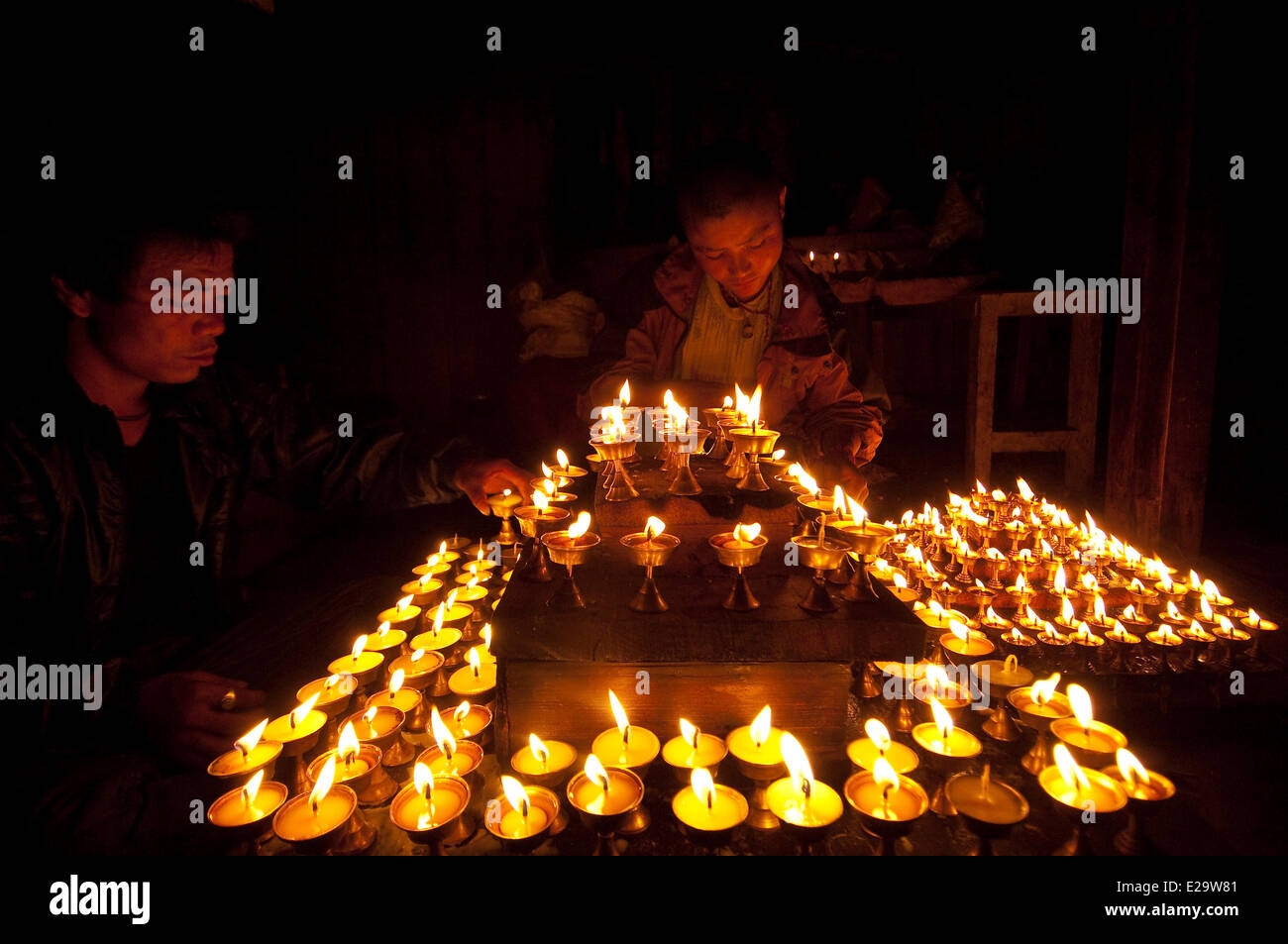 Nepal, Bagmati Zone, Rasuwa District, Trisuli Valley, Gatlang, Tamang ...