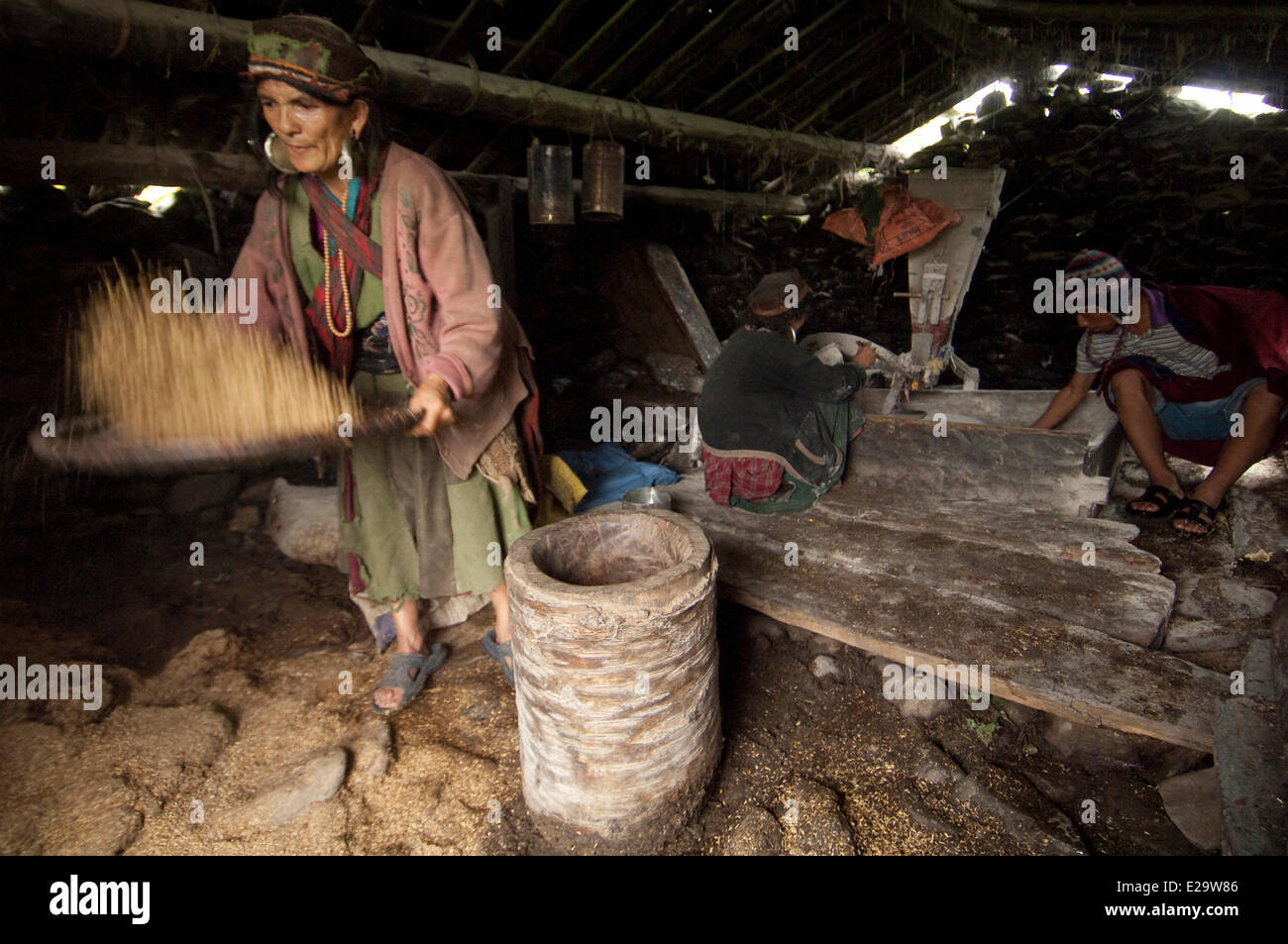 Nepal, Bagmati Zone, Rasuwa District, Trisuli Valley, Gatlang, Tamang ...