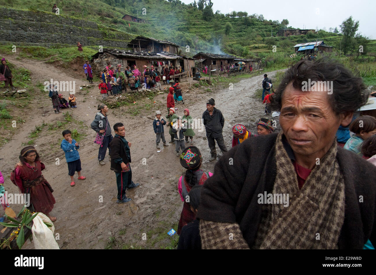 Nepal, Bagmati Zone, Rasuwa District, Trisuli Valley, Gatlang, Tamang ...