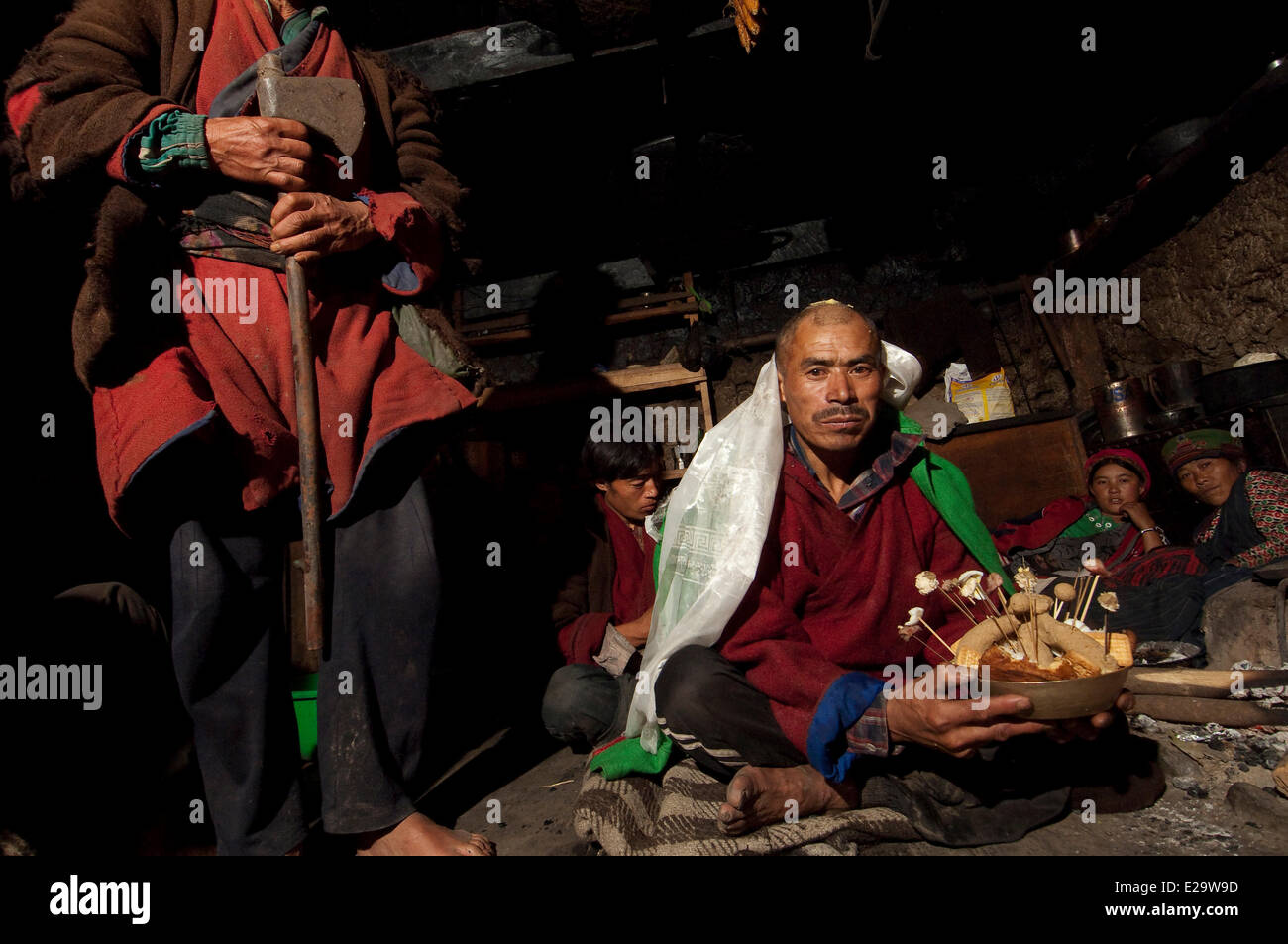 Nepal, Bagmati Zone, Rasuwa District, Trisuli Valley, Gatlang, Tamang ...