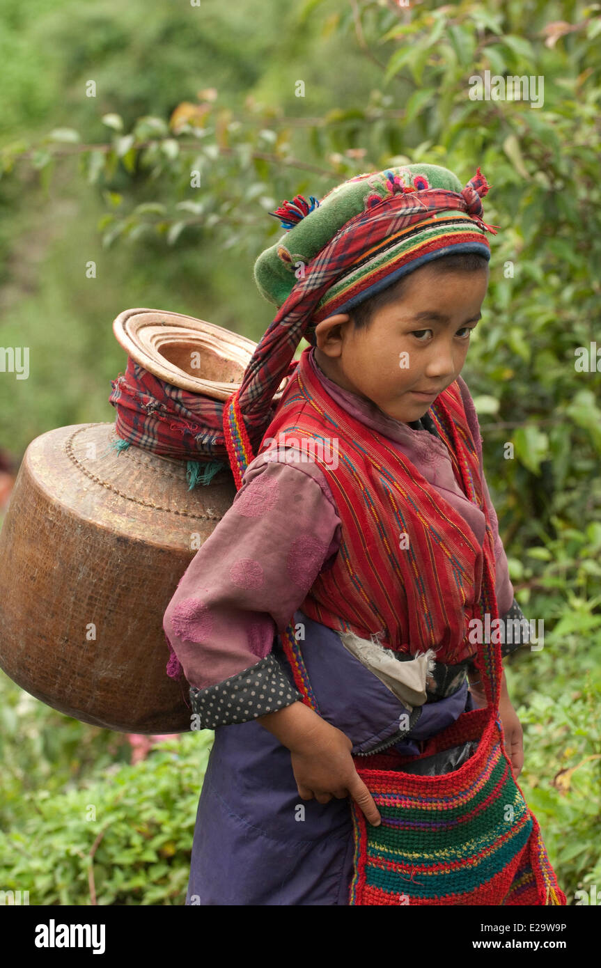 Nepal, Bagmati Zone, Rasuwa District, Trisuli Valley, Gatlang, Tamang ...
