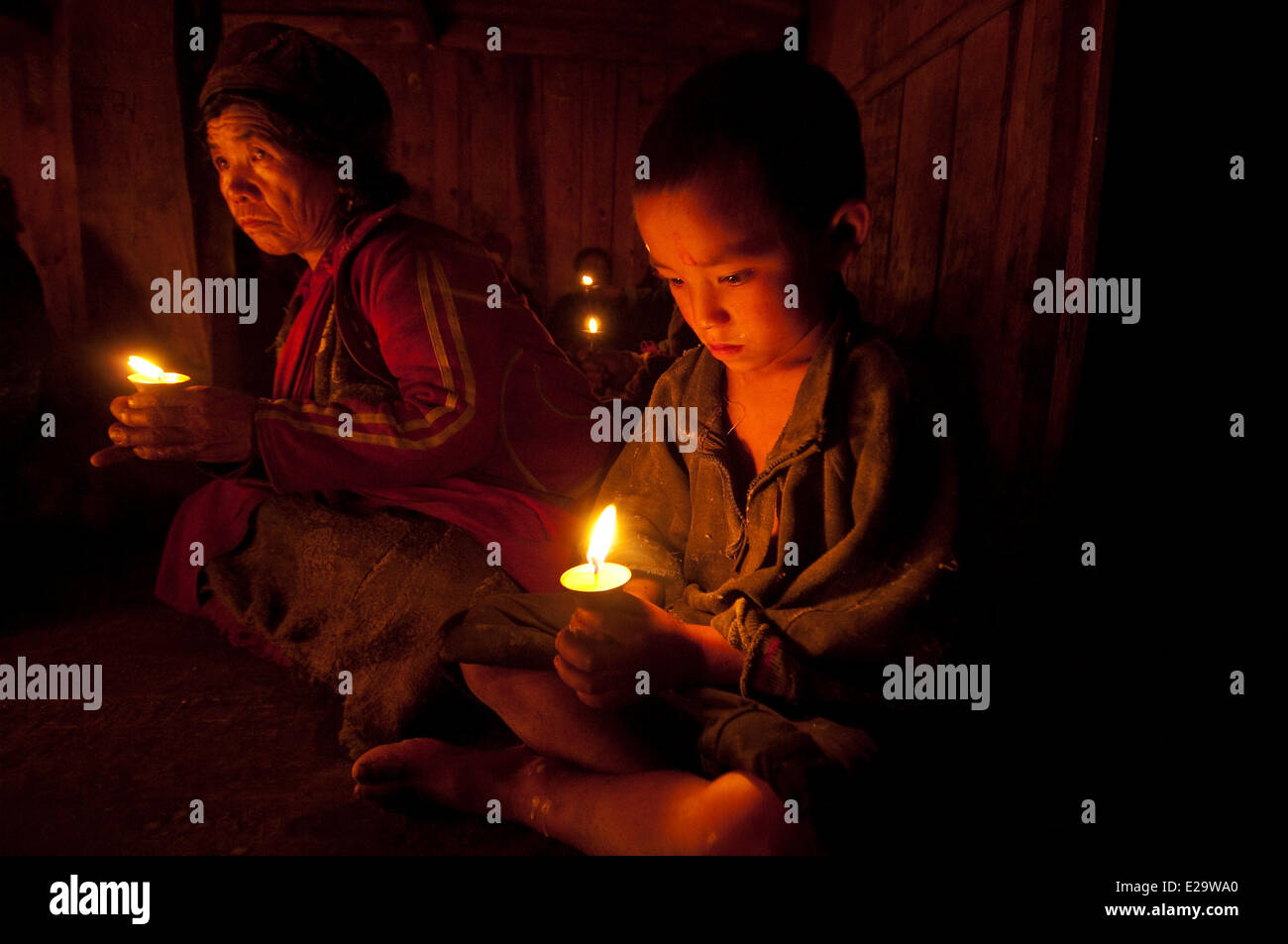 Nepal, Bagmati Zone, Rasuwa District, Trisuli Valley, Gatlang, Tamang ...