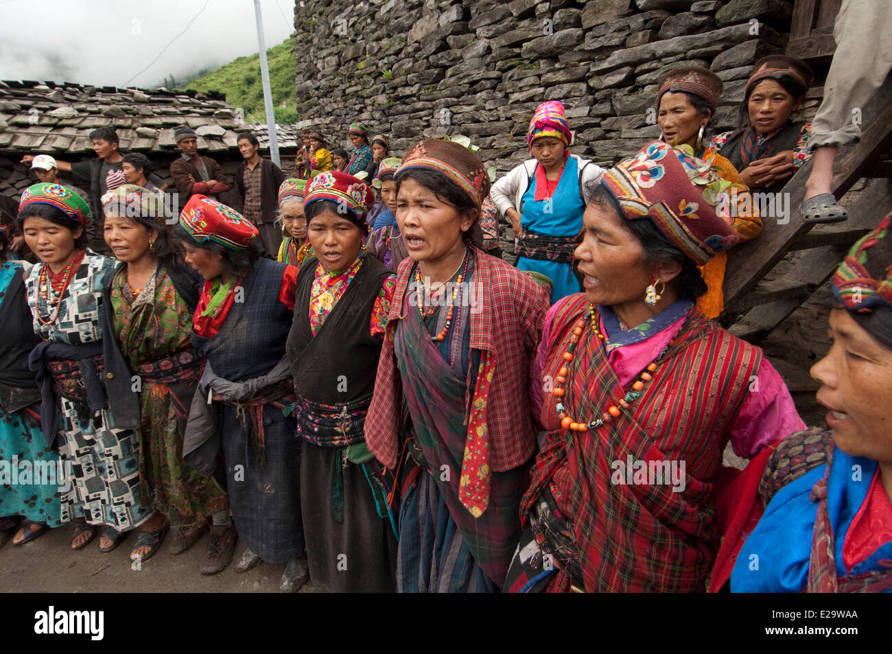 Nepal, Bagmati Zone, Rasuwa District, Trisuli Valley, Gatlang, Tamang ...