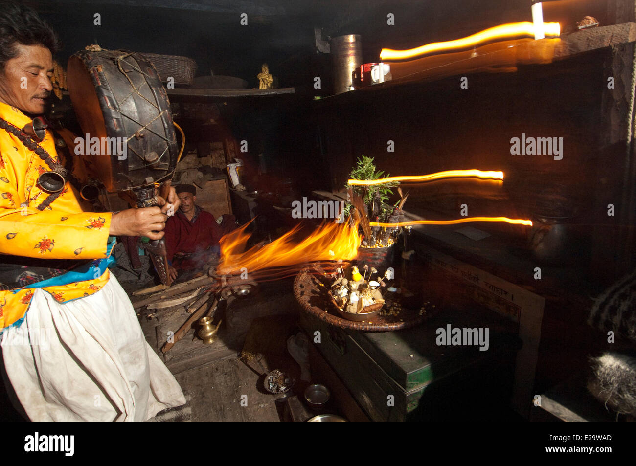 Nepal, Bagmati Zone, Rasuwa District, Trisuli Valley, Gatlang, Tamang ...