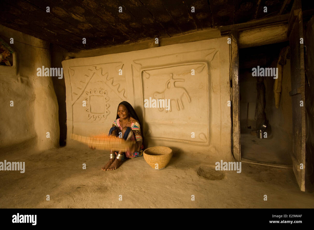 Nepal, Terai area, Seti Zone, Kailali District, traditional life of a ...