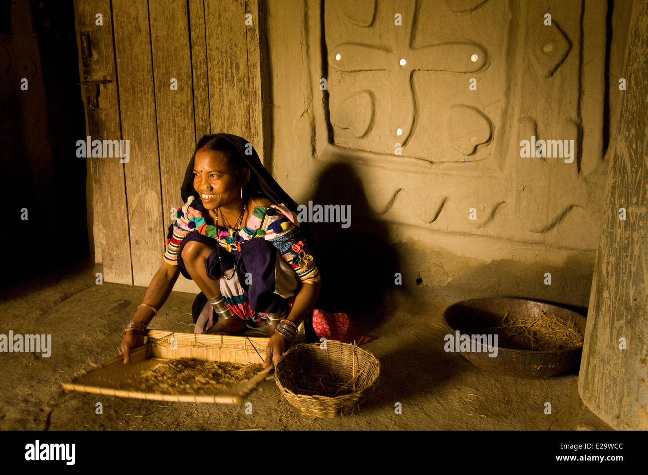 Nepal, Terai area, Seti Zone, Kailali District, traditional life of a ...