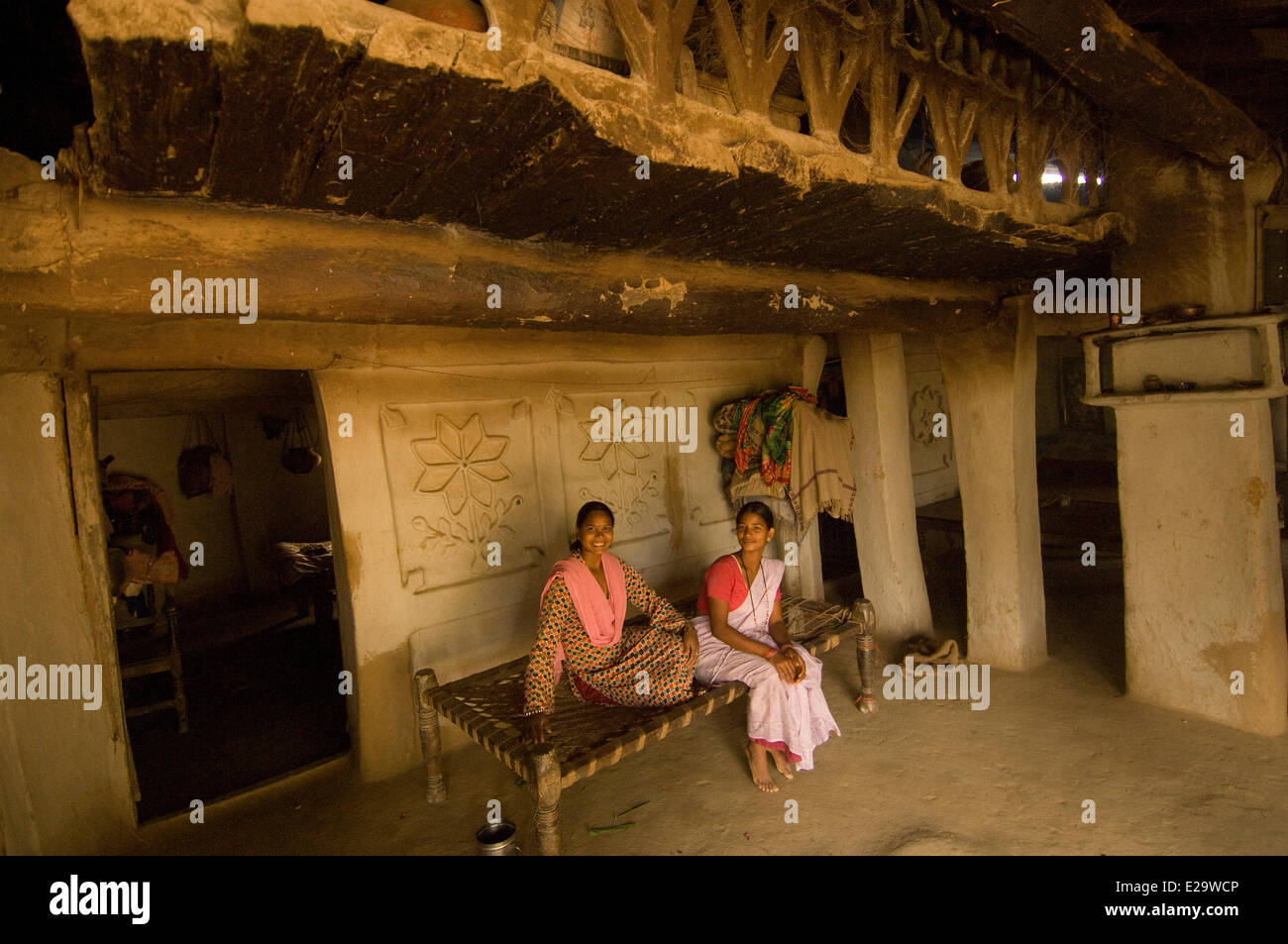 Nepal tharu house hi-res stock photography and images - Alamy