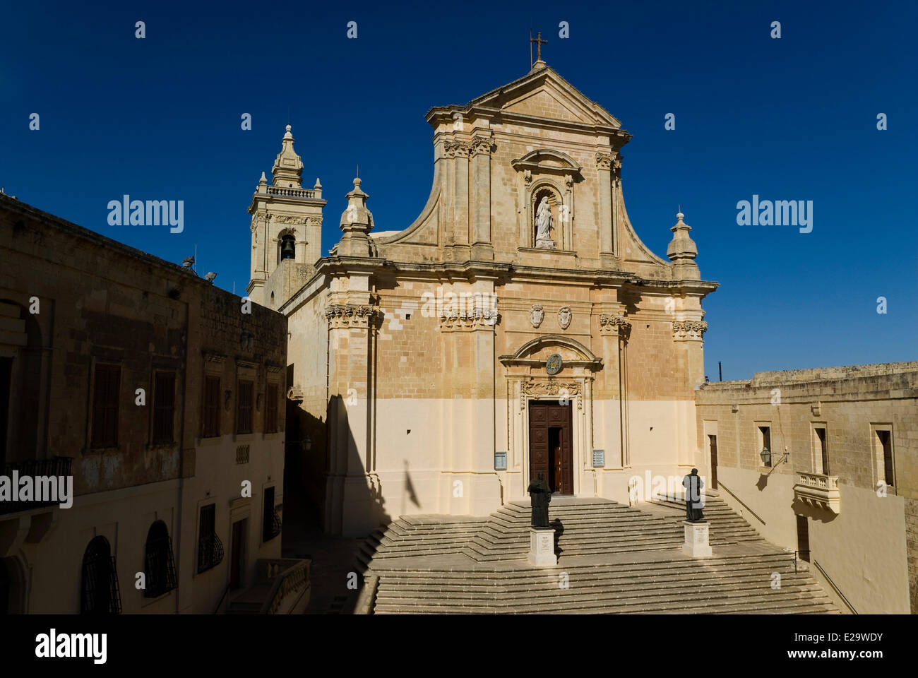 Malta, Gozo Island, Victoria (Rabat), Cathedral inside the Citadel ...
