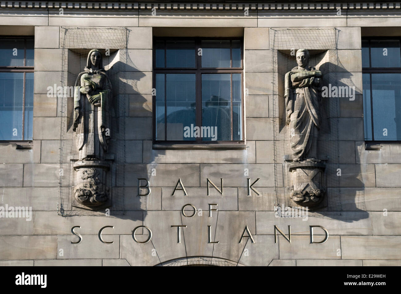 United Kingdom, Scotland, Glasgow, Bank of Scotland facade Stock Photo ...