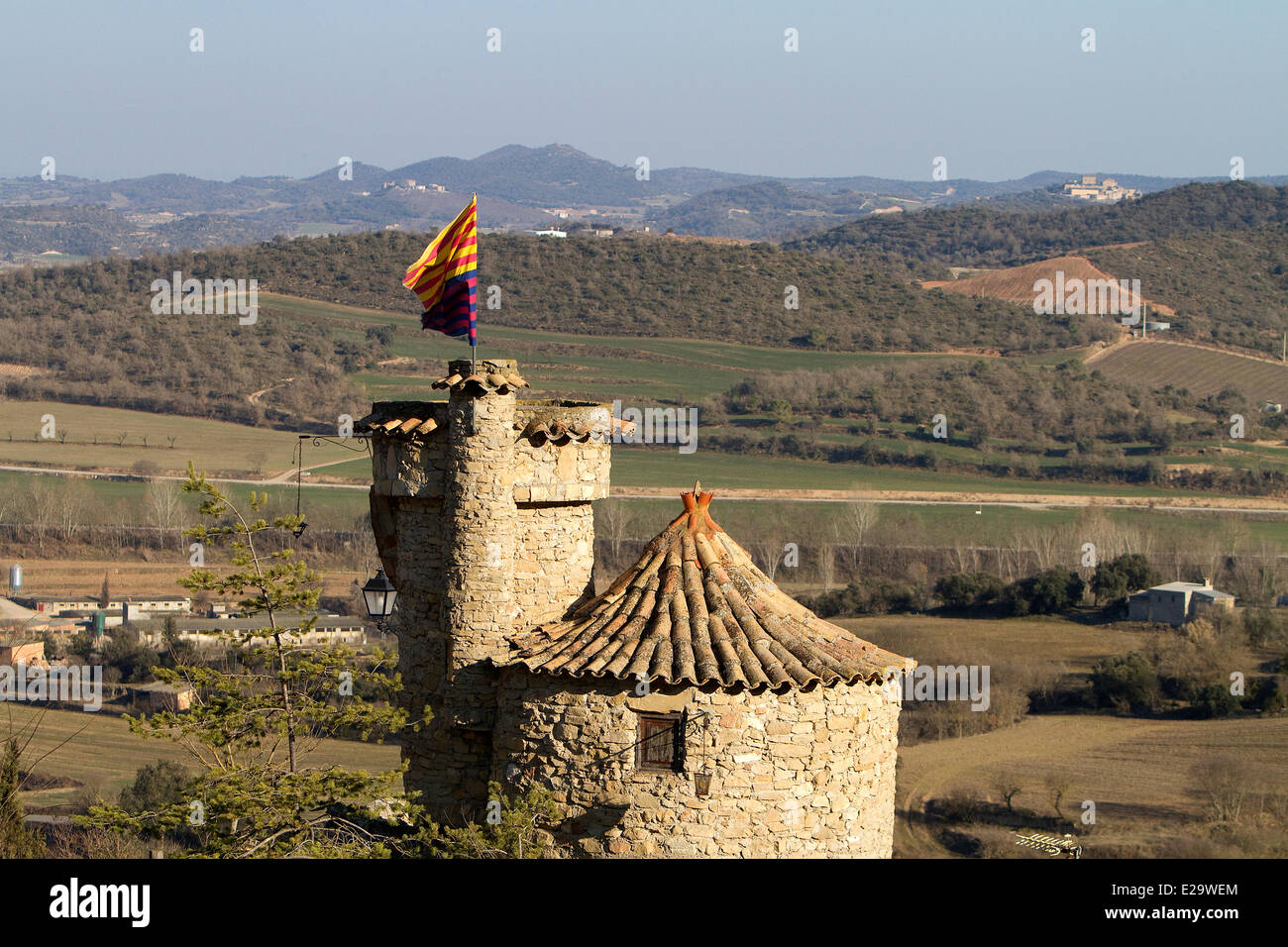 Flag of lleida province hi-res stock photography and images - Alamy