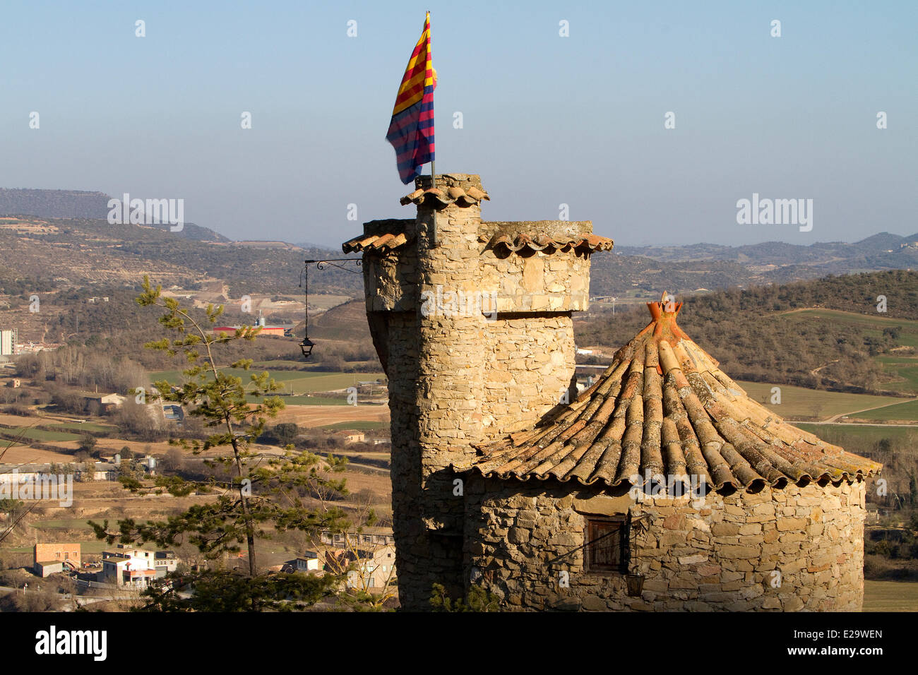 Flag of lleida province hi-res stock photography and images - Alamy