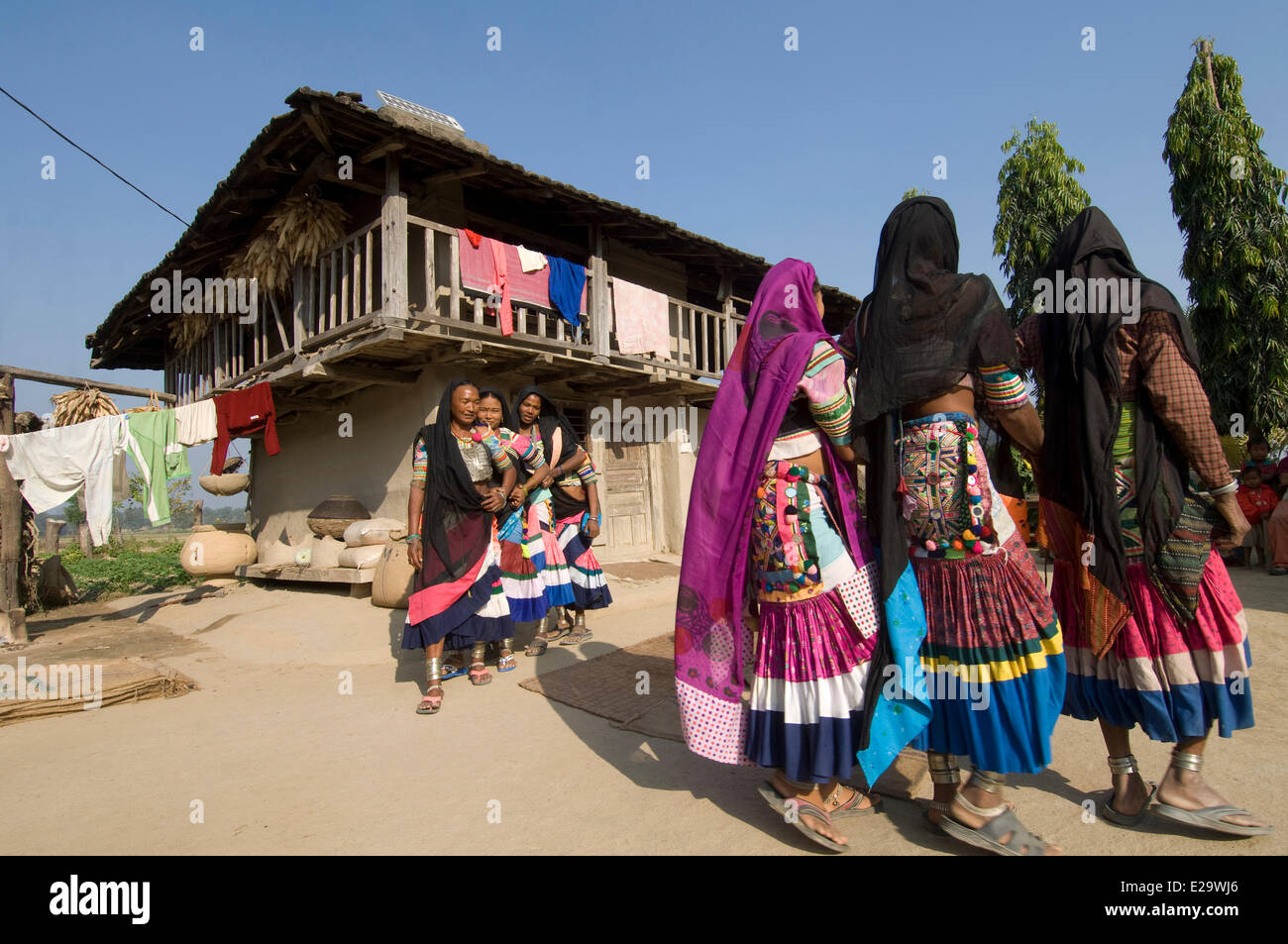 Tharu dance hi-res stock photography and images - Alamy