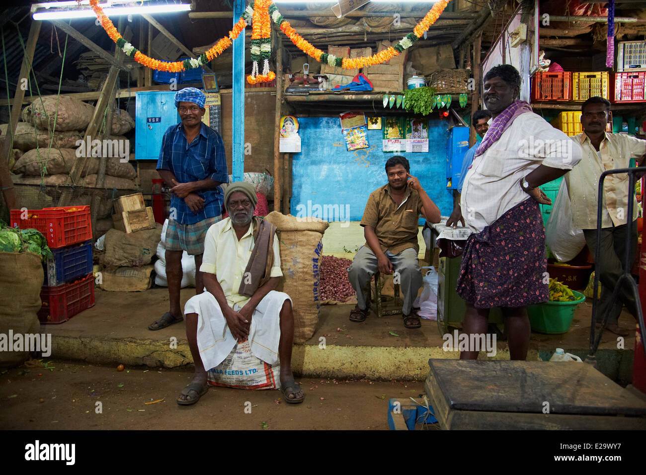 India, Kerala state, Munnar, market Stock Photo - Alamy