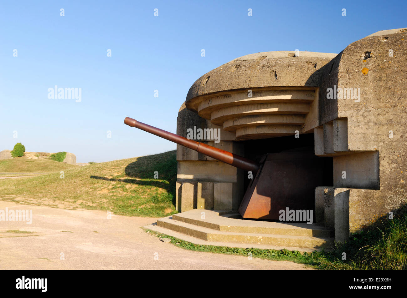 France, Calvados, Longues sur Mer, batteries Stock Photo - Alamy