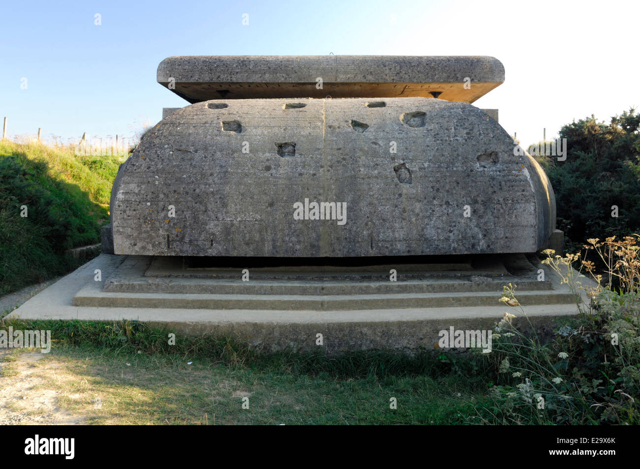 France, Calvados, Longues sur Mer, Battery Command Post Stock Photo - Alamy