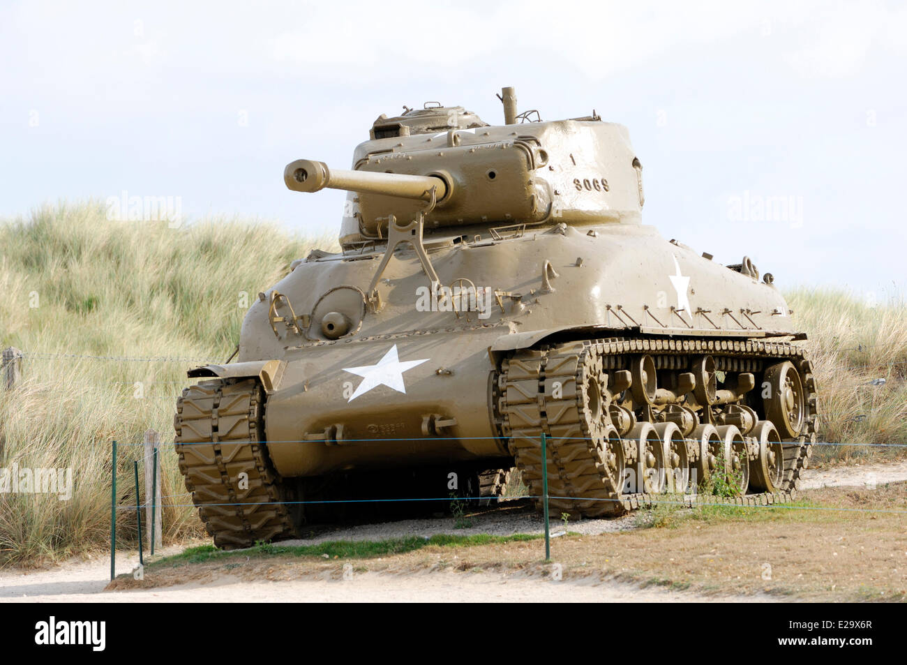 France, Manche, Pouppeville, Utah Beach, Sherman tank Stock Photo - Alamy