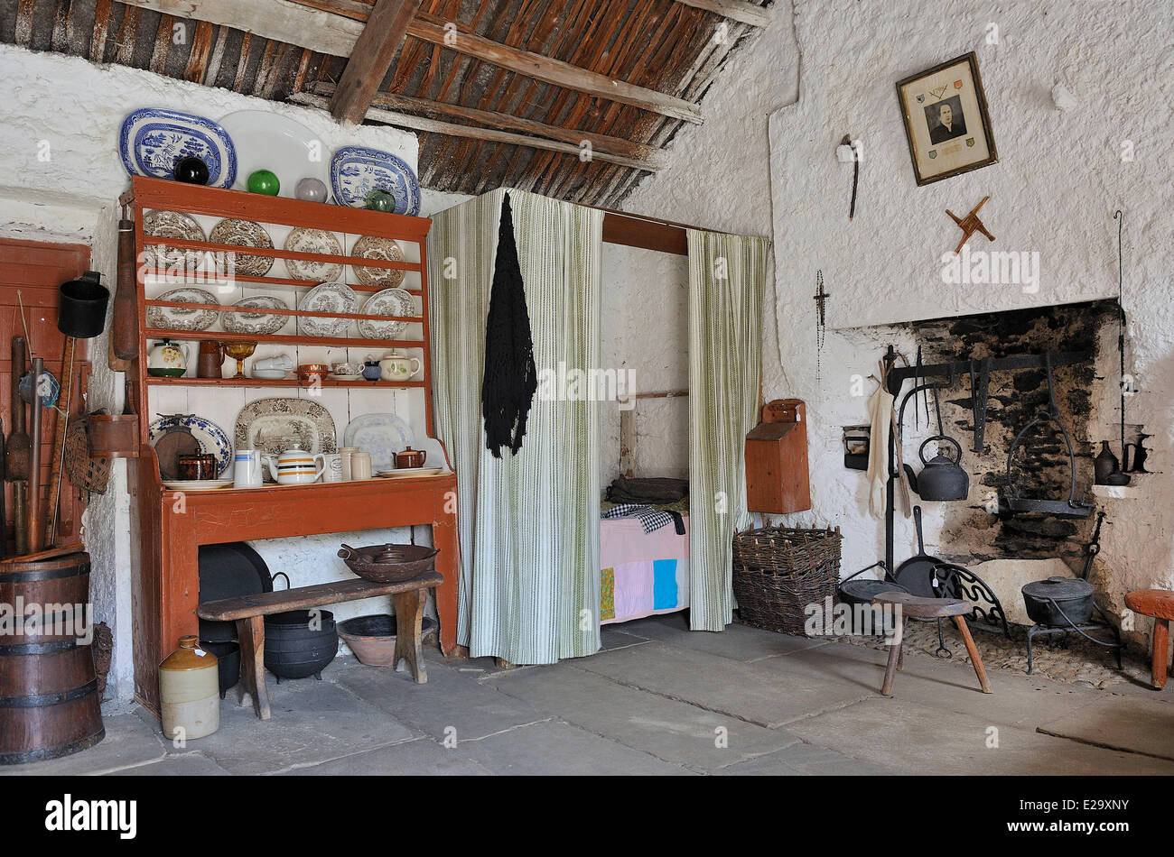 Ireland, County Donegal, Glencolumbkille (Glencolmcille), Folk village ...