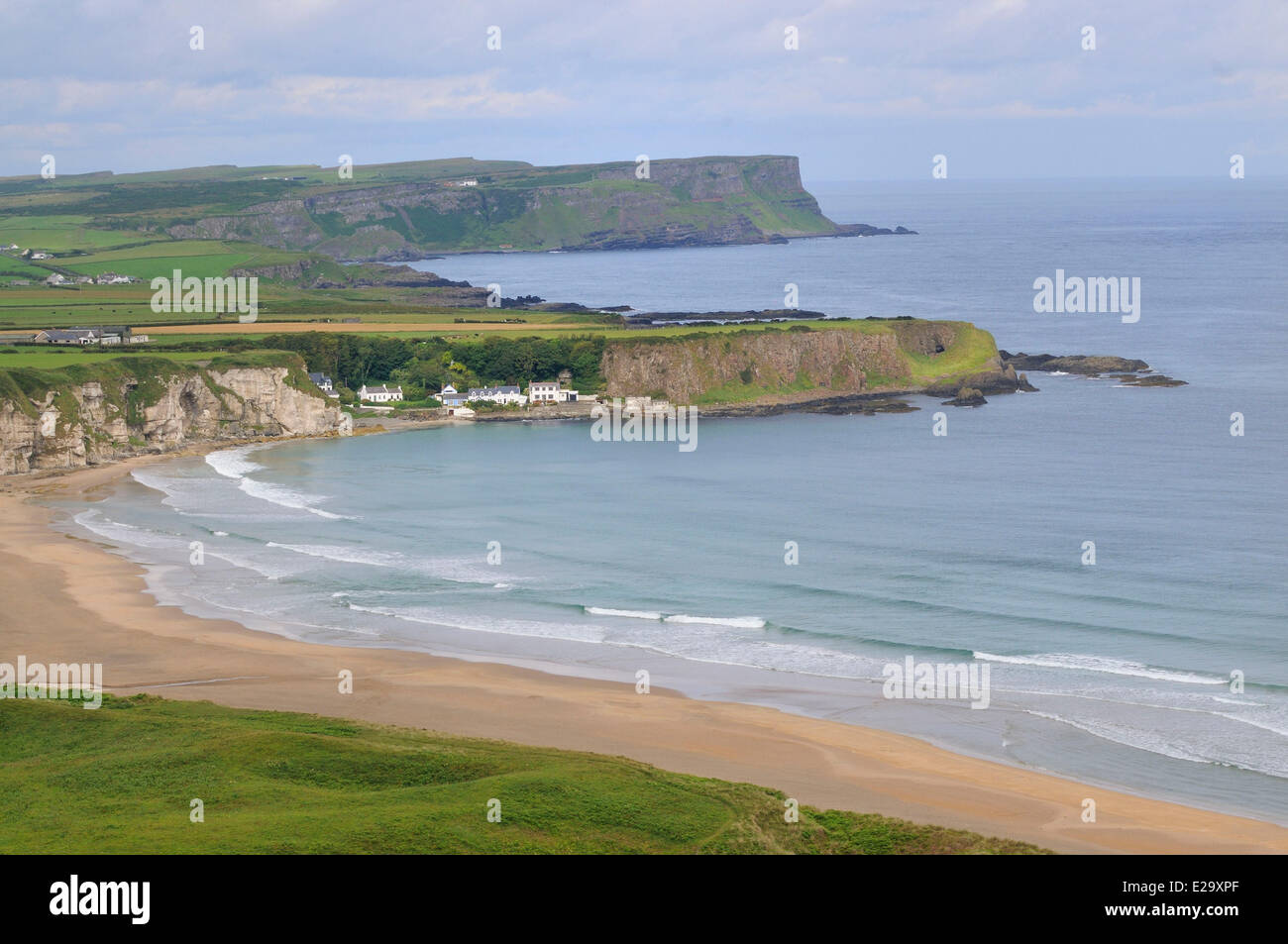 United Kingdom, Northern Ireland, County Antrim, Antrim coast, White ...
